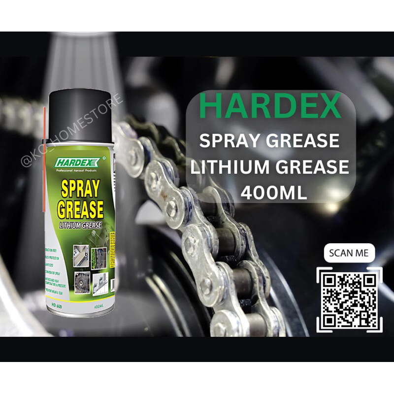 HARDEX SPRAY GREASE LITHIUM GREASE HD600 (400ML) | Shopee Malaysia
