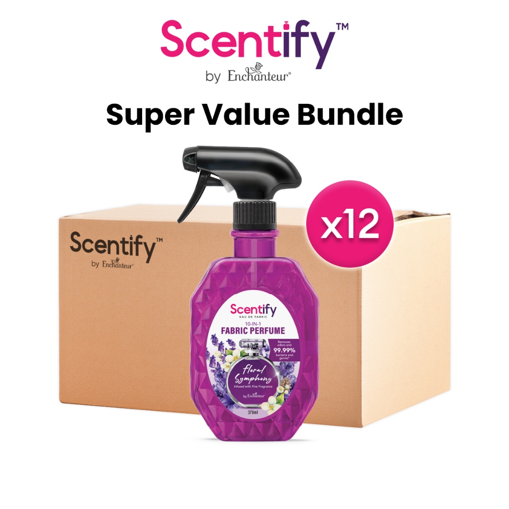[Super Value Bundle] SCENTIFY Eau De Fabric Floral Symphony 370ml x12 ...