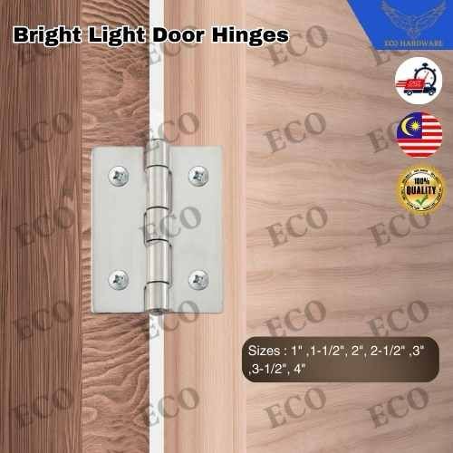 1dozen(12pairs)Bright Light Door Hinges Engsel Besi Nipis Iron Hinges ...