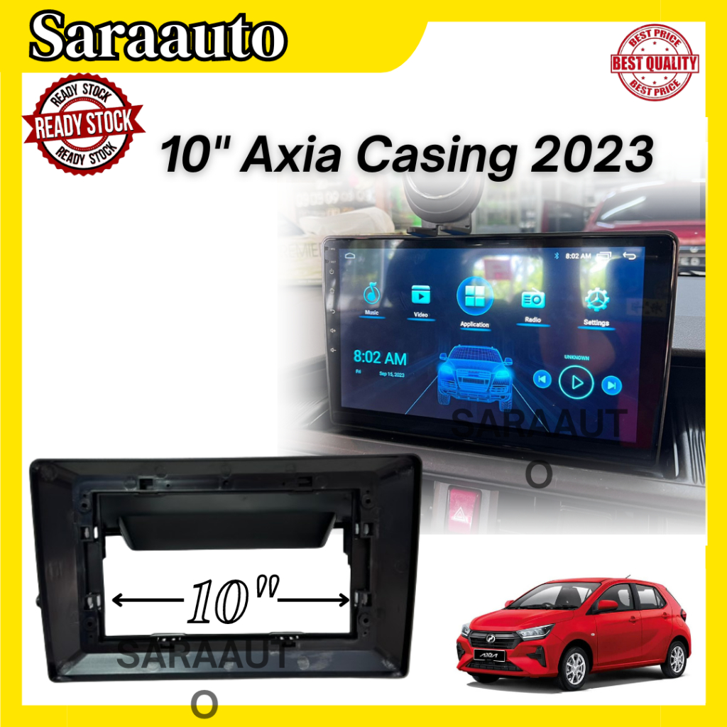 Android Player Casing 10" Inch Perodua Axia 2023 With Socket v2 ...