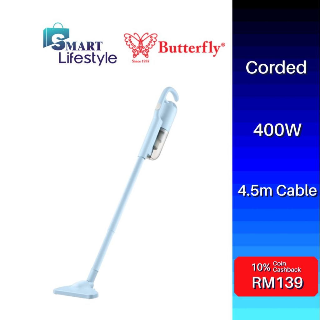 Butterfly 400W Handheld Stick Vacuum Cleaner BVC-9001 | Shopee Malaysia