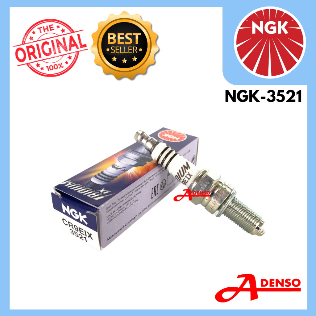 NGK IRIDIUM CR9EIX (1PC) R25 EX250 MTO9 UNIVERSAL (ORIGINAL100%) PLUG ...