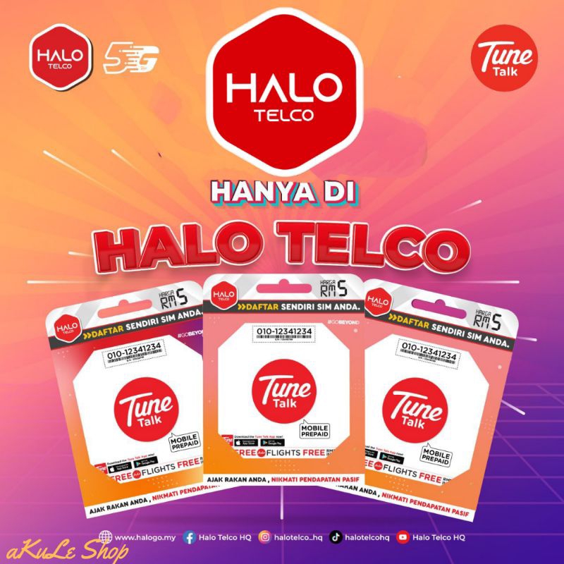 Simkad Tune Talk ( Halo Telco ) - Nombor Baru • Kekal Nombor Lama(MNP ...