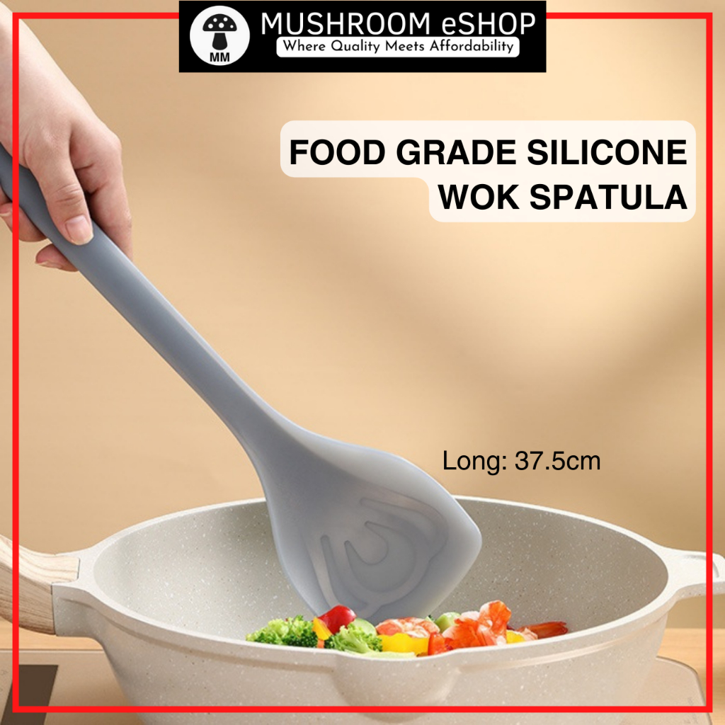MM Silicone Wok Spatula Food Grade Turner Flipper Cooking Utensil ...