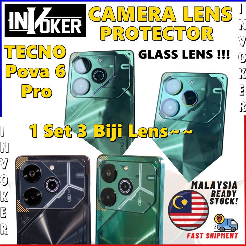 Tecno Pova 6 Pro 5G / Pova 6 / Camera Ring Metal Lens / Glass Lens ...