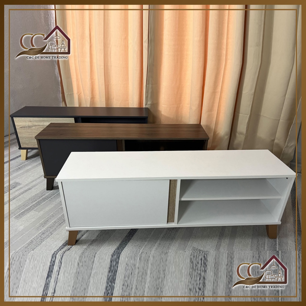 Modern TV Cabinet Design Solid Board TV Media Storage Cabinet Almari TV ...