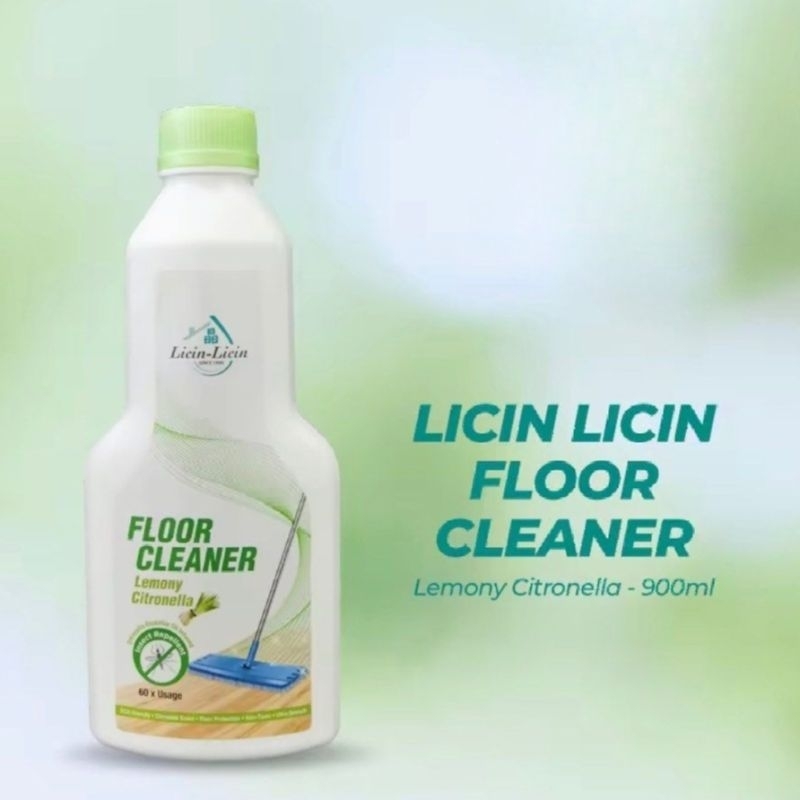 Licin-Licin Floor Cleaner Lemony Citronella 晶晶 香茅抹地水 900ml (Lemon Grass ...