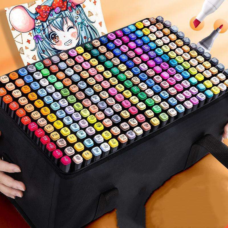 🇲🇾Ready Stock🔥80/168/262 Colors Double Headed Art Marker Pen Manga ...