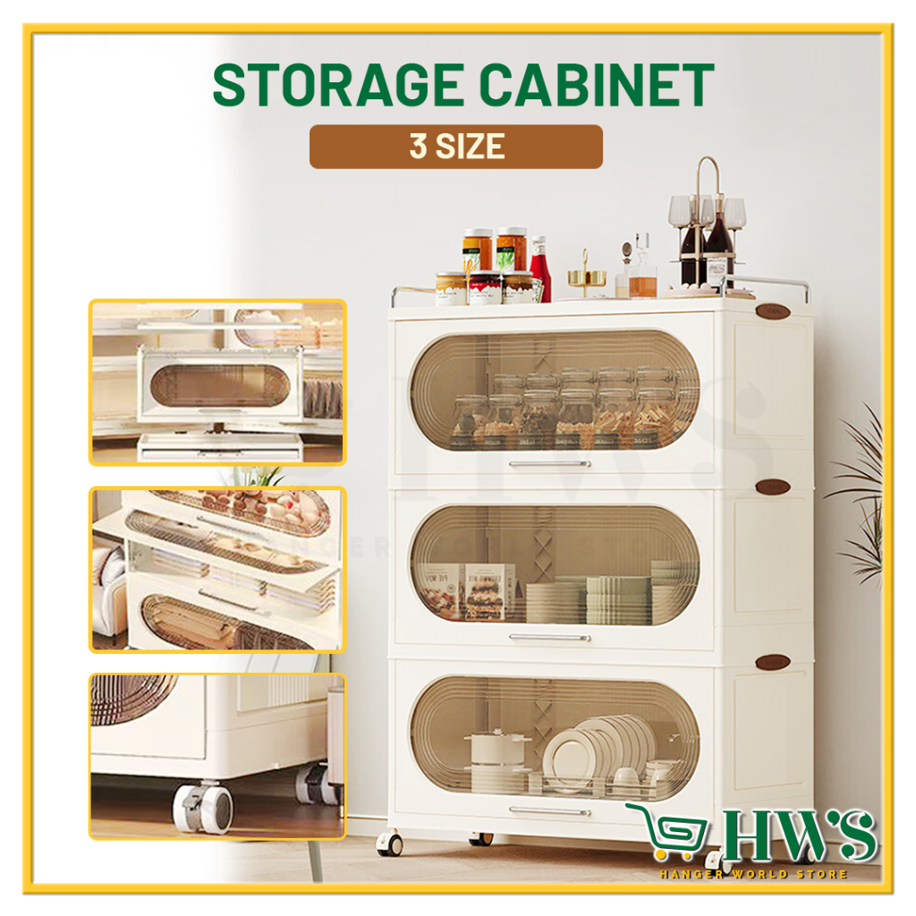 HWS READY STOCK STACKABLE STORAGE CABINET MODERN KITHEN CABINETS ...