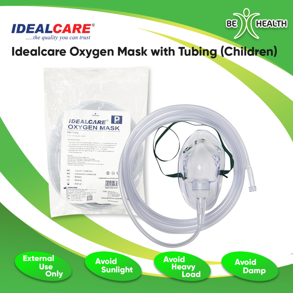 Idealcare Oxygen Mask c/w Tubing (Children) | Shopee Malaysia