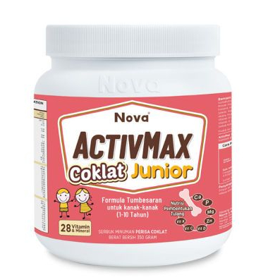 Nova Activmax Chocolate Junior 350g | Shopee Malaysia