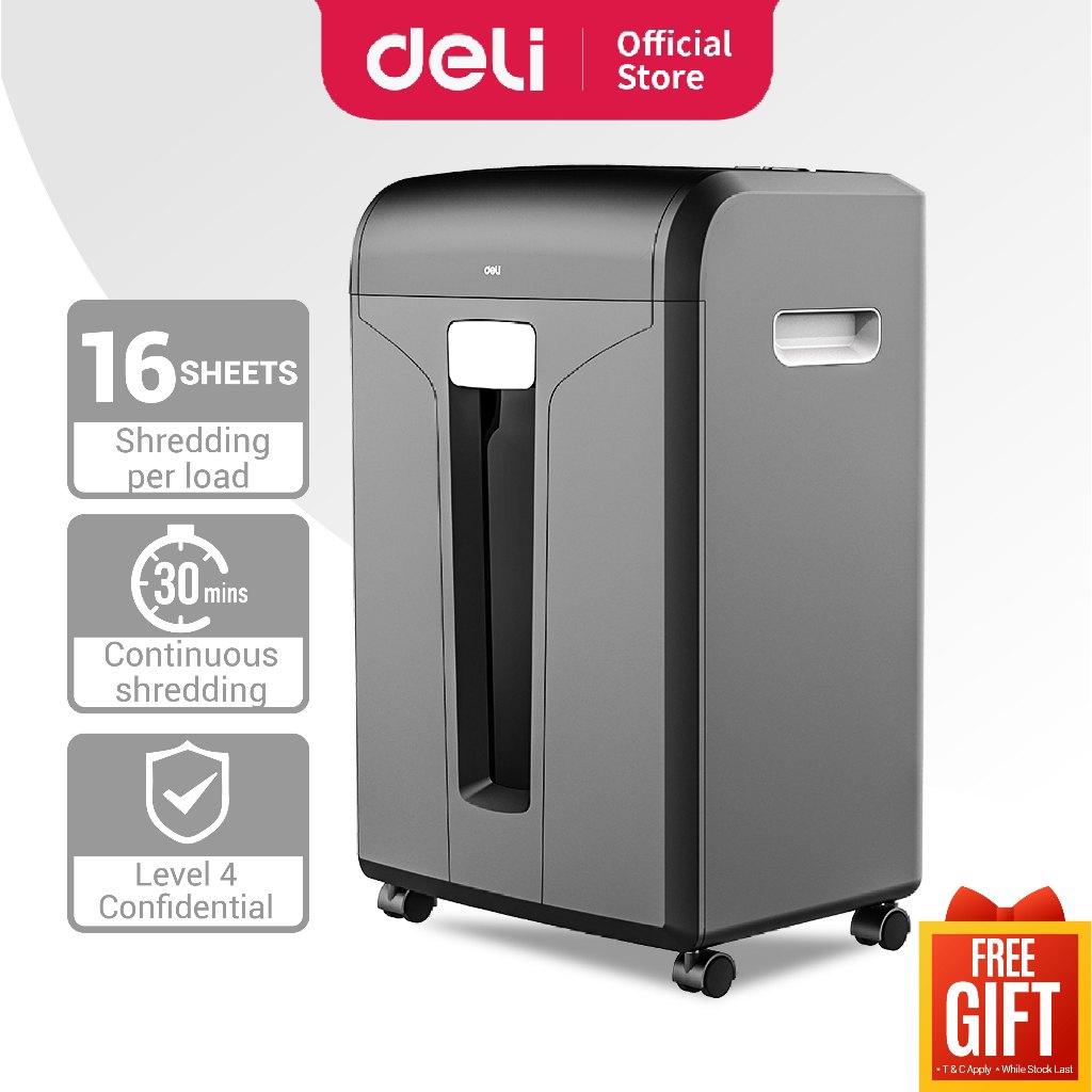 Deli Automatic Paper Shredder Machine Cutter Office Supplies Shredded ...
