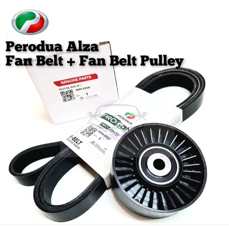 Perodua Alza 1.5 Fan Belt And Fan Belt Tensioner Pulley Idler ...