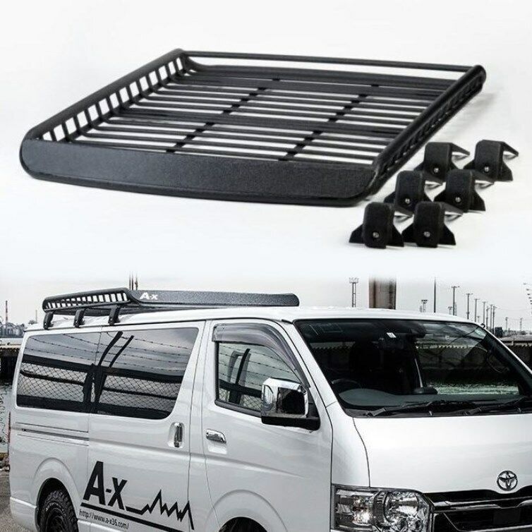 SHOWA Rain Gutter Roof Rack 170 x 140cm L X Size Wide for HiAce, Jeep ...