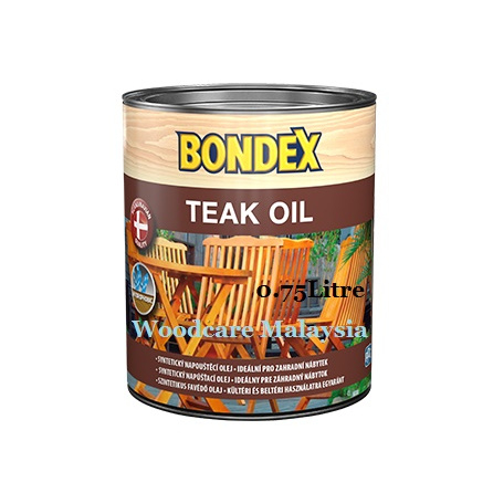 BONDEX Teak Oil 0.75L - Wooden Decor & Furniture Wood Protection ...
