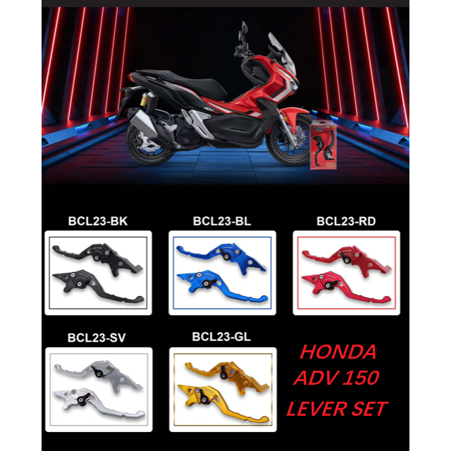 ADV150 ADV160 VARIO160 ADJUSTABLE LEVER SET (2PCS =LH & RH)-BY TST ...