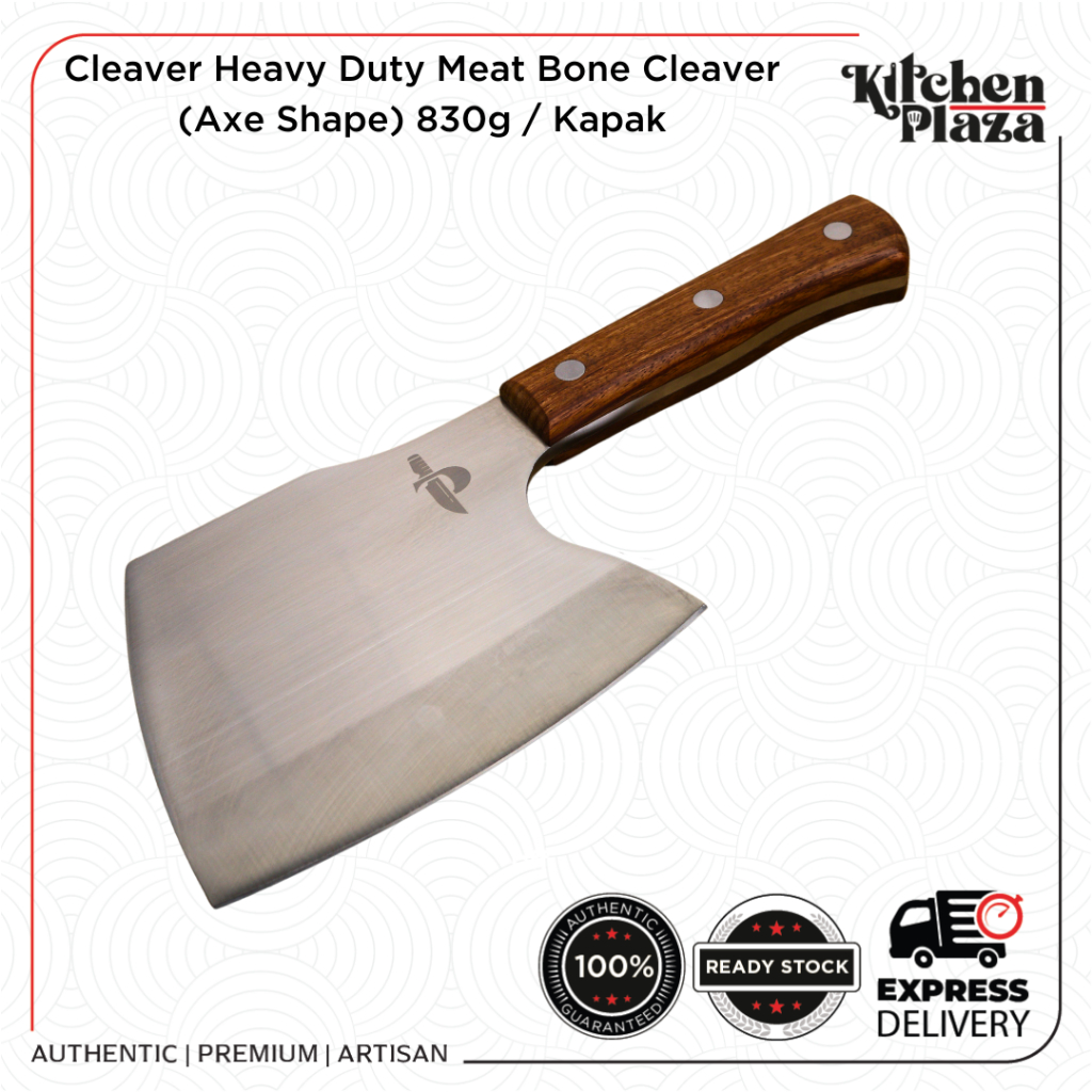 Cleaver Heavy Duty Meat Bone Cleaver (Axe Shape) 830g / Kapak | Shopee ...