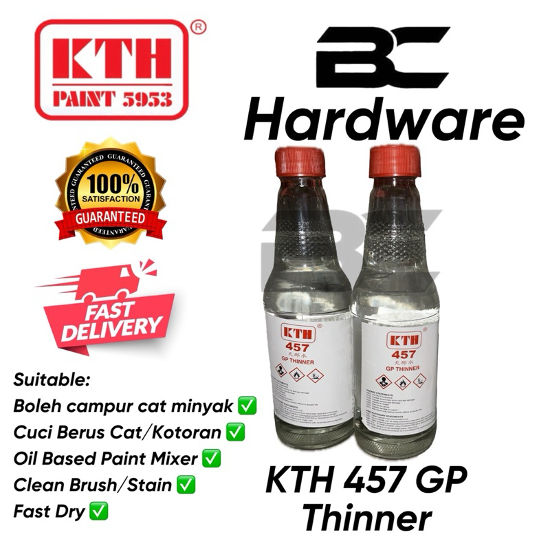 325ml KTH 457 GP Paint Thinner Solvent / Thinner Bottle Minyak Tanah ...
