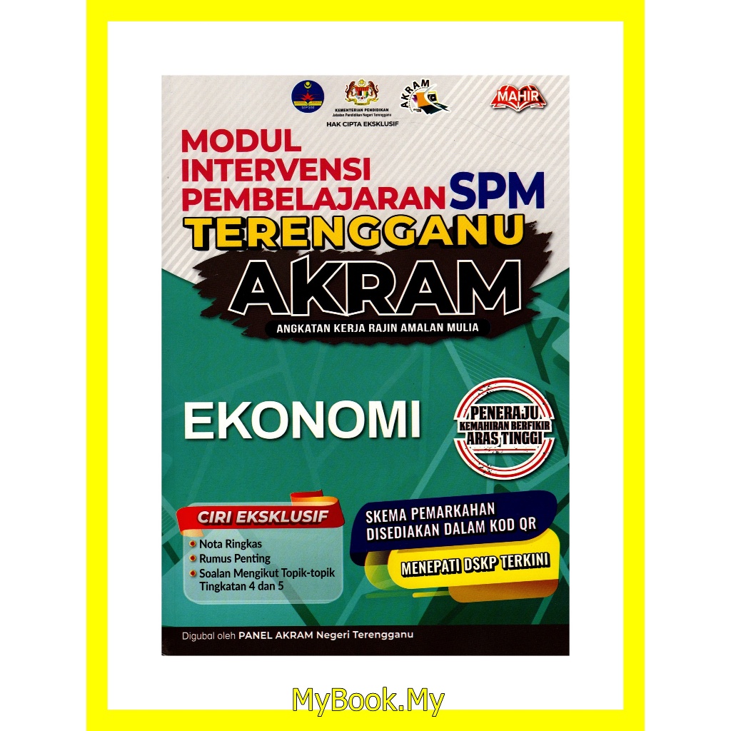 *BARU* MyB Buku Latihan : Ekonomi Modul Intervensi Pembelajaran Terengganu SPM AKRAM (Mahir ...