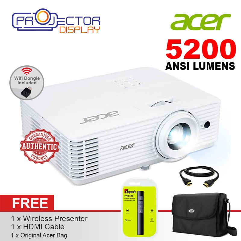 Acer X1528ki 5200 Lumens Full HD DLP Wireless Projector | Wireless ...