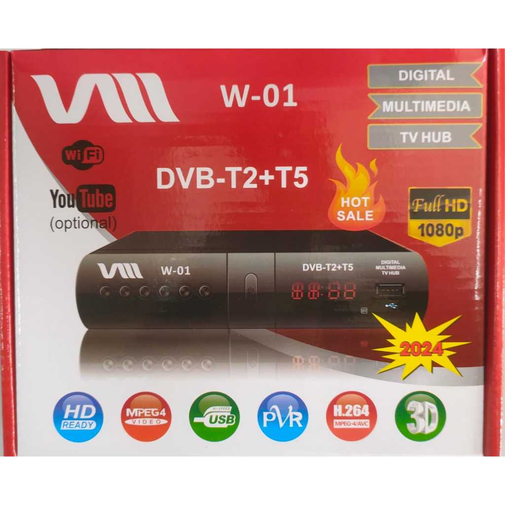 MYTV box with MPEG2 and MPEG4 (DVD-T2 + T5W-01) | Shopee Malaysia