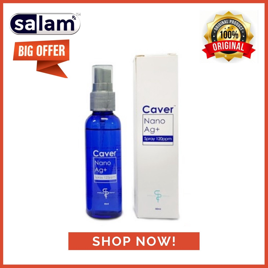 CLEARANCE !! [EXP:28/02/2025]CAVER NANO AG+ (SOLUTION / WASH) 60PPM 180ML | Shopee Malaysia