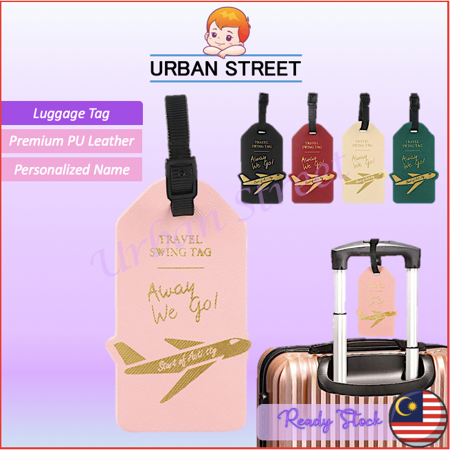 Personalised Name Aeroplane Luggage Tag Travel Bag Suitcase Baggage ...