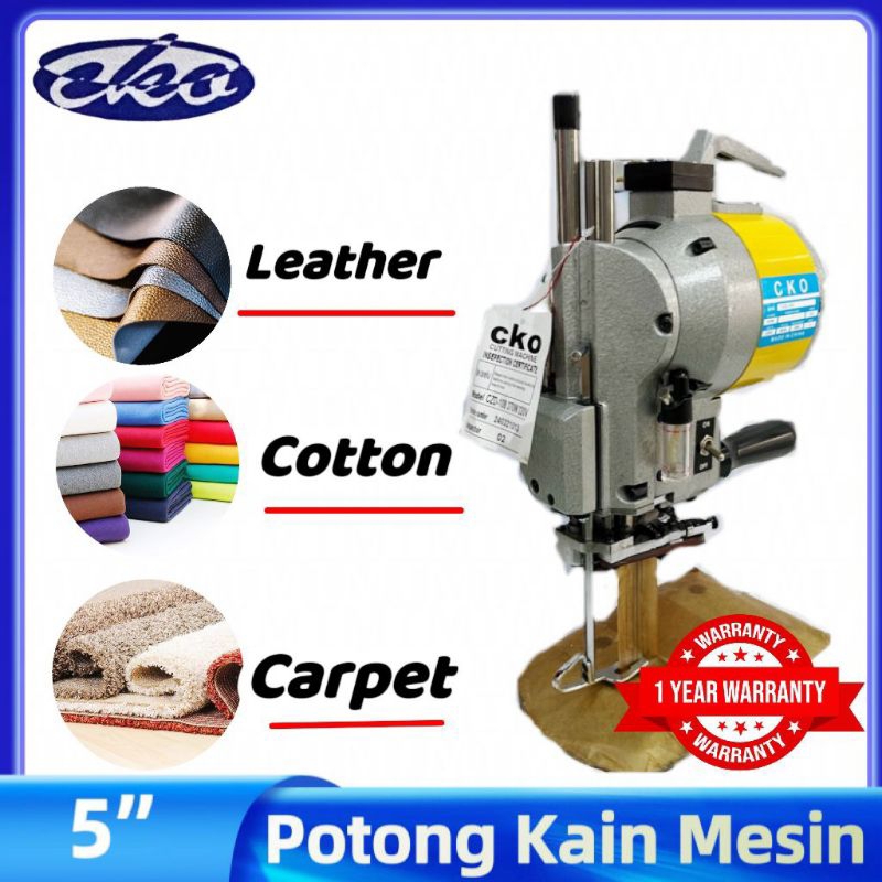 5"Inch Industri Cloth Cutter Machine / 1Year Warranty / Potong Kain ...