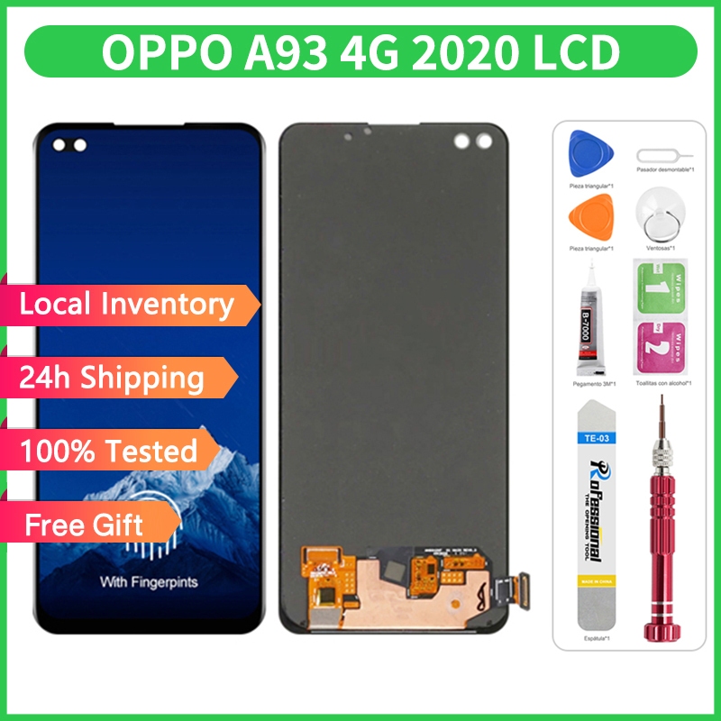 6.43" TFT LCD For OPPO A93 4G CPH2121 / RENO 4 LCD Display Touch Screen Assembly Replacement ...