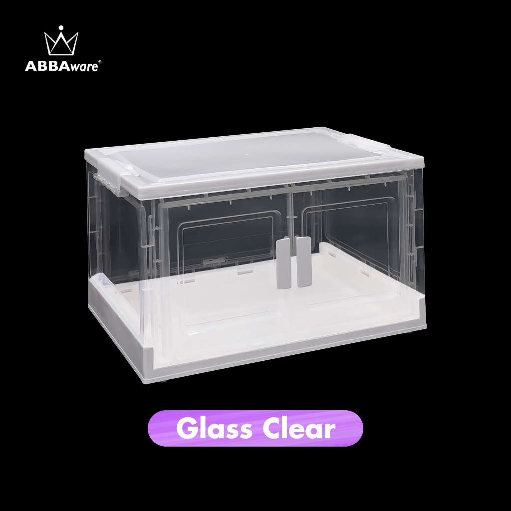 ABBAware Transparent Foldable Storage Box / Storage Cabinet Twin Doors ...