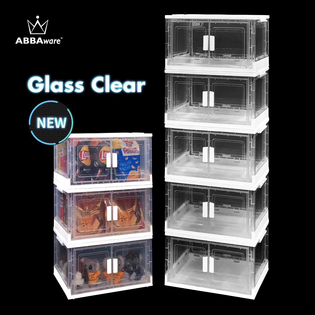 ABBAware Transparent Storage Cabinet/ Foldable Storage Box/ Kitchen ...