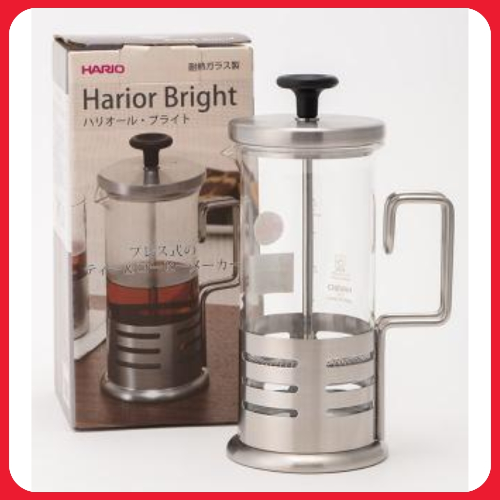 HARIO Bright N Coffee & Tea French Press For 2/4 people 300ml/600ml Made in Japan, Ship From ...