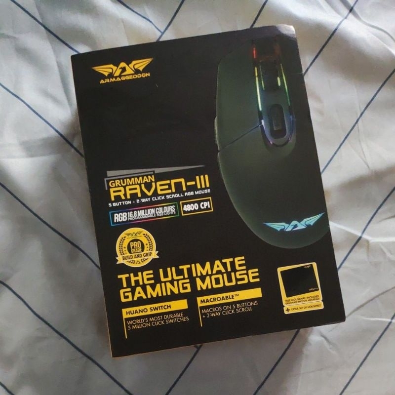 Armaggendon Grumman Raven III Gaming Mouse(Used) | Shopee Malaysia