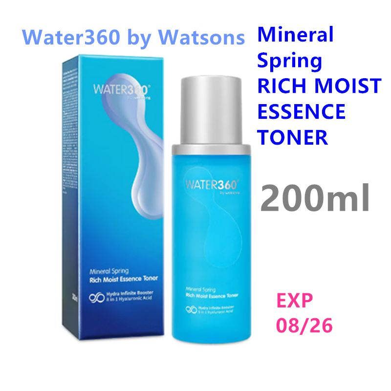 Water360 by Watsons Mineral Spring Rich Moist Essence Toner 200ml [EXP ...