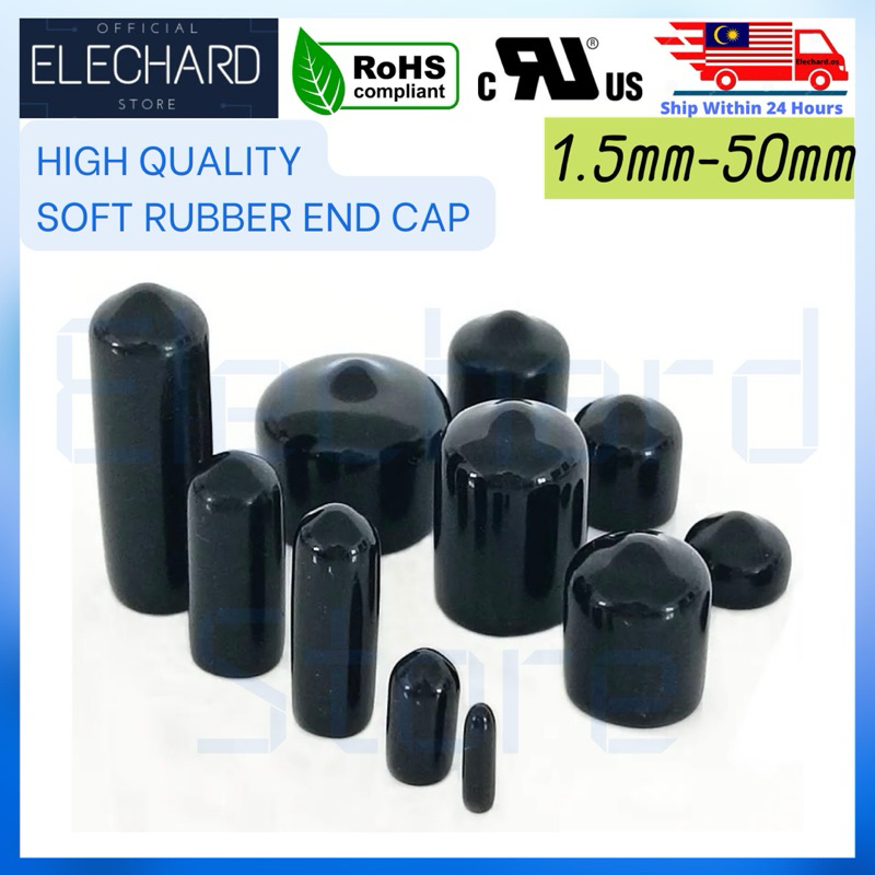 High Quality Soft Rubber End Cap Thread Protection Black Vinyl ...