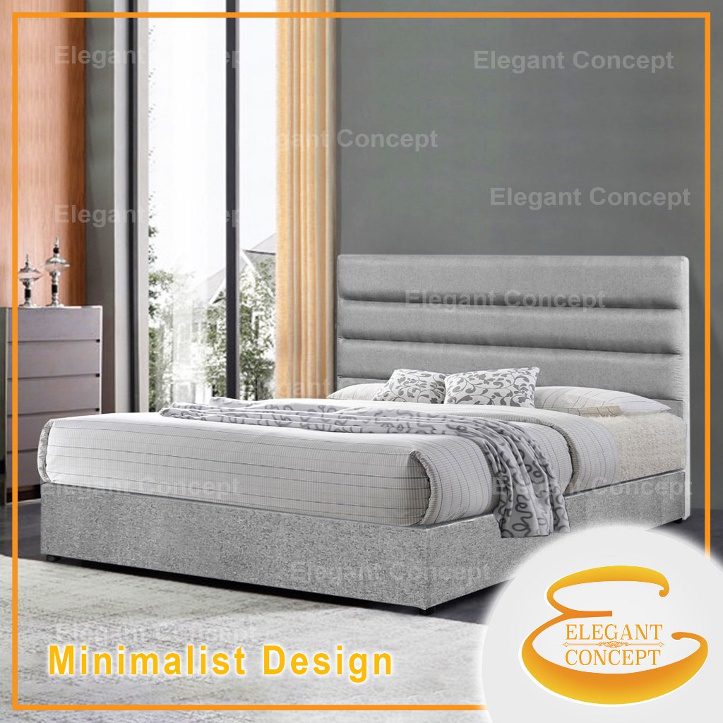 EC (A-Series) Bedframe Divan / Katil - Full Solid Wood Structure (Water ...