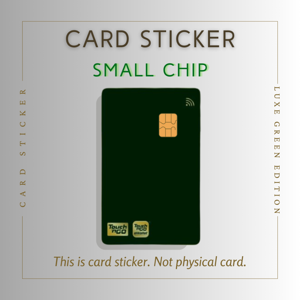 💥LIMITED💥 LUXE Card Green / Titan Edition 2in1 Card Sticker - TNG CARD ...