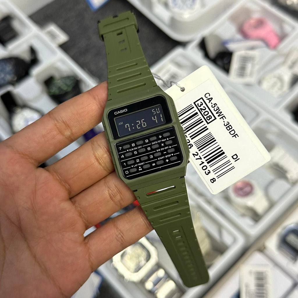 CALCULATOR Original Casio CA-53WF-3B CA-53WF-4B CA53WF Unisex Sport ...