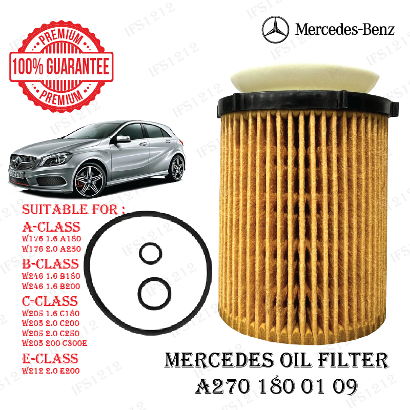 🇲🇾ORI NEW🔥 OIL FILTER MERCEDES A CLASS B CLASS C CLASS E CLASS W176 ...