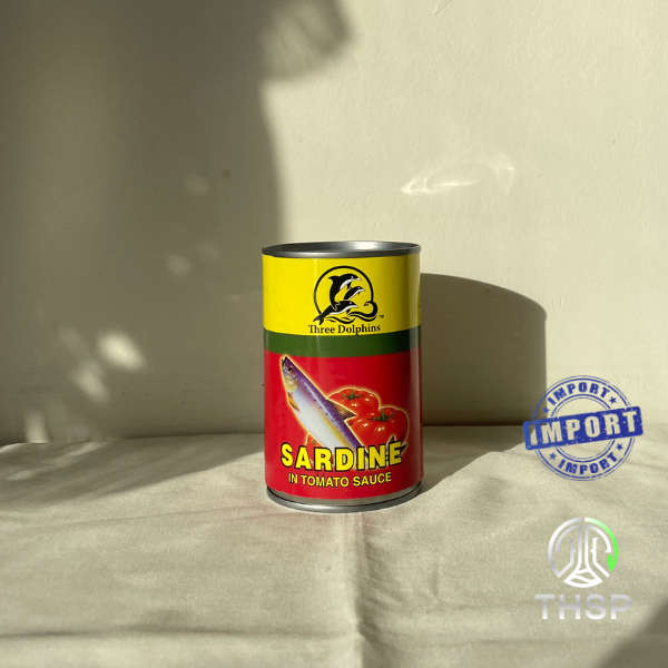 Three Dolphin Brand Canned Sardine Fish [400g] 三海豚牌茄汁沙丁鱼罐头 Tiga Dolphin ...