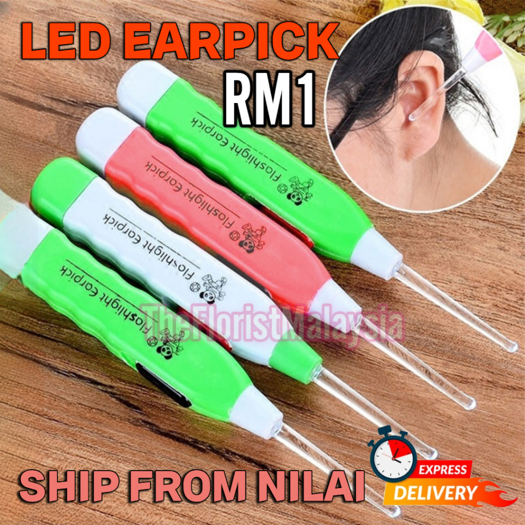 🔥𝑩𝑼𝑰𝑳𝑻 𝑰𝑵 𝑳𝑬𝑫🔥 Flashlight Safety Ear Pick Earwax Remover Luminous ...
