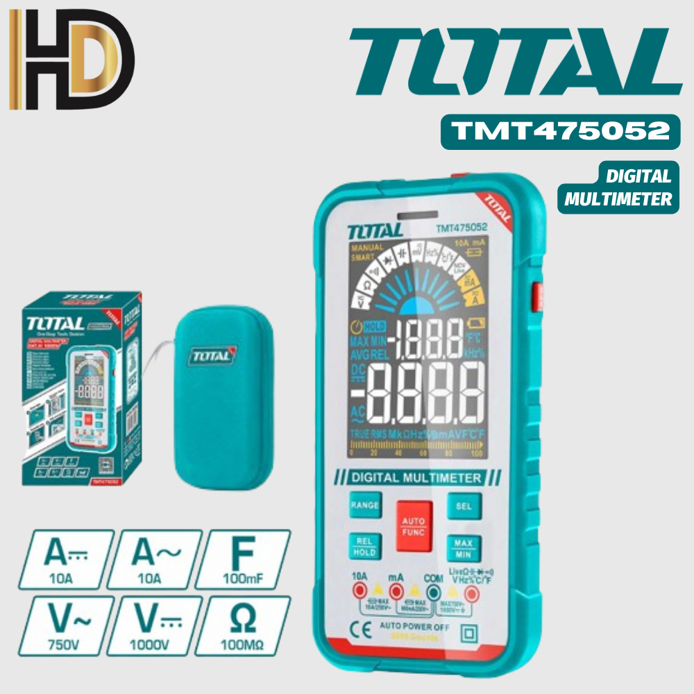 TOTAL Digital Multimeter / TOTAL 1000V Digital Multimeter / TMT475052 ...
