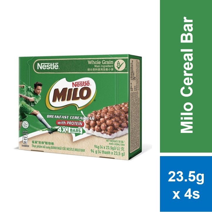 Milo Breakfast Cereal Bar (4 Bars X 23.5g) | Shopee Malaysia