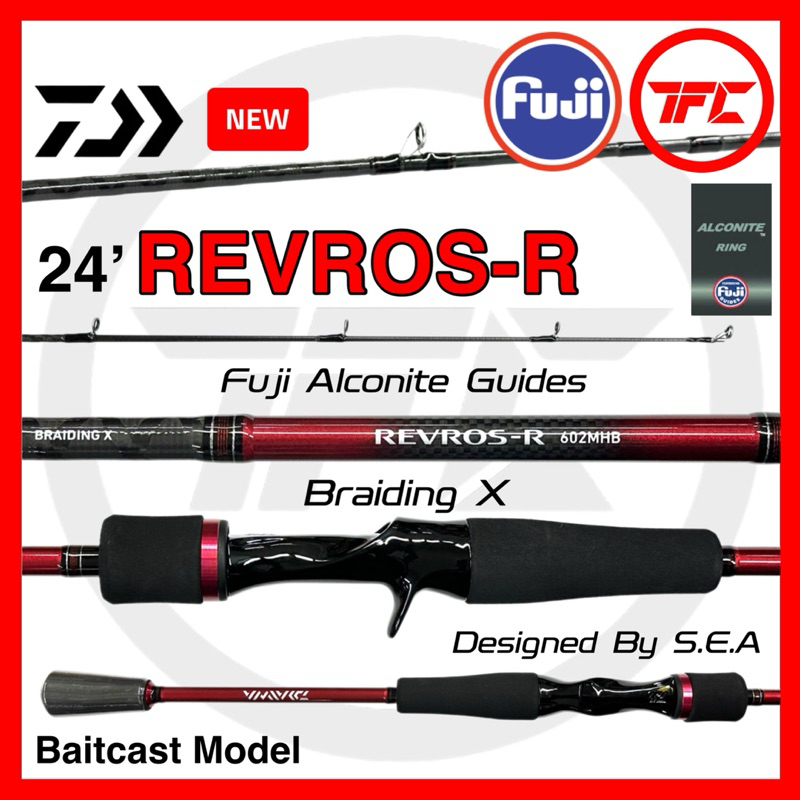2024 DAIWA REVROS-R 24’ Baitcast & Spinning Fishing Rod BC Baitcasting Casting Cast | Shopee ...