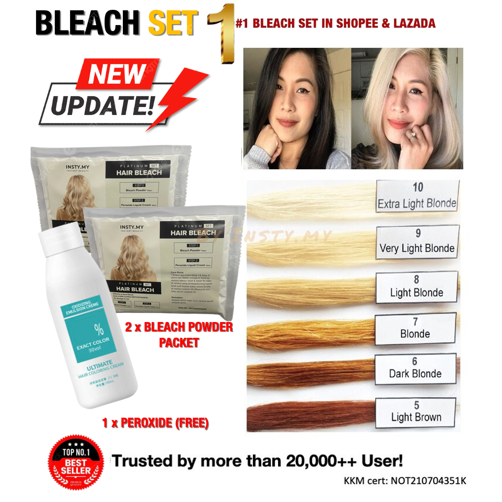 (🍁TRENDING🍁) FULLSET-50warna Shoupin Hair Color 100ml+FREE %Peroxide ...