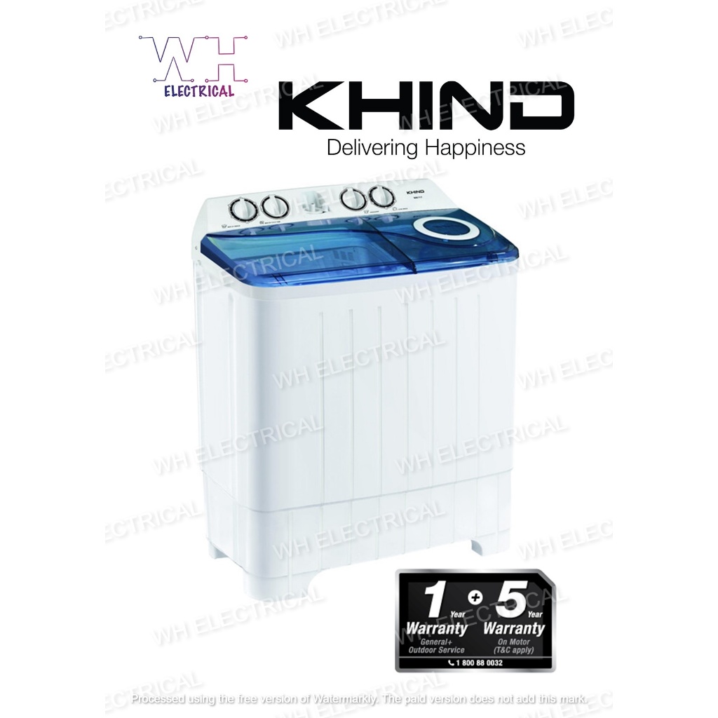 KHIND SEMI AUTOMATIC WASHING MACHINE 7KG WM717 // MESIN BASUH SEPARUH ...