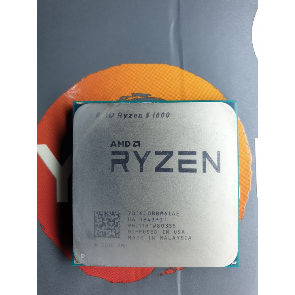 AMD Ryzen R5 1600 CPU With Cooler Fan (Used) | Shopee Malaysia