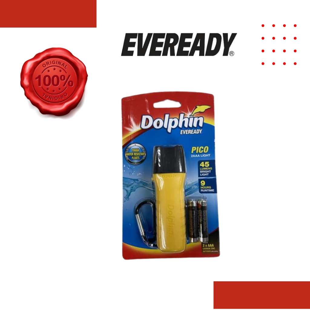 EVEREADY LED FLASHLIGHT DOLPHIN DOLP22 EVEREADY | Shopee Malaysia