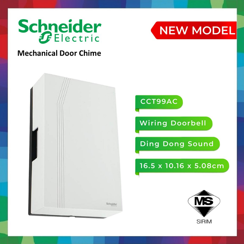 Schneider CCT99AC Wired Door Bell CCT 99AC / Door Chime / Loceng Rumah ...