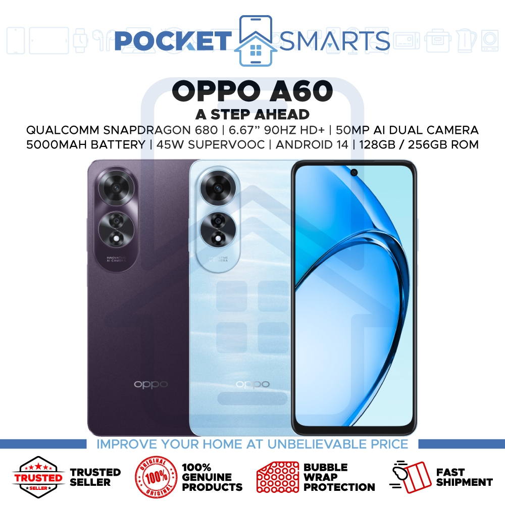 [Malaysia Set] Oppo A60 (128GB / 256GB ROM | 8GB RAM) 1 Year Oppo ...